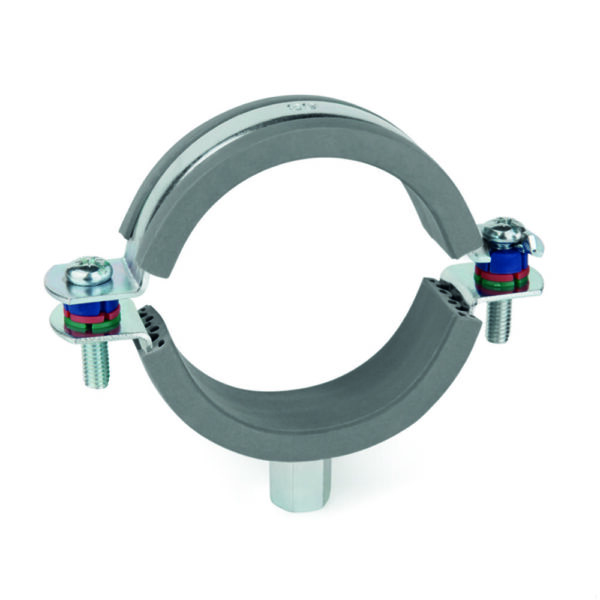 Abrazadera isofónica reforzada deslizante M8 + M10 16mm. - Todoanclajes.com